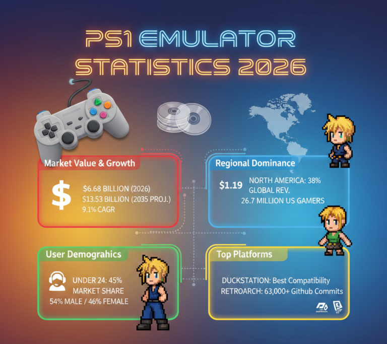 PS1 Emulator Statistics 2026 - Icon Era - Statistics